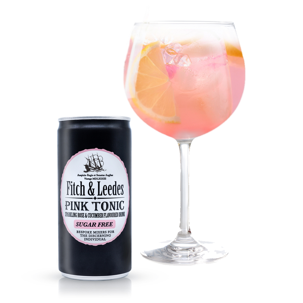 Sugar Free Pink Tonic 200ml - Fitch & Leedes UK